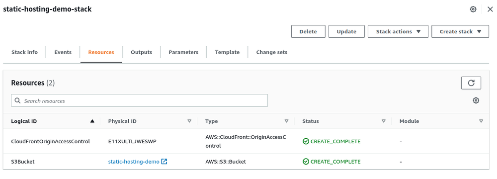 Deploy a website with AWS S3 + CloudFront using CloudFormation